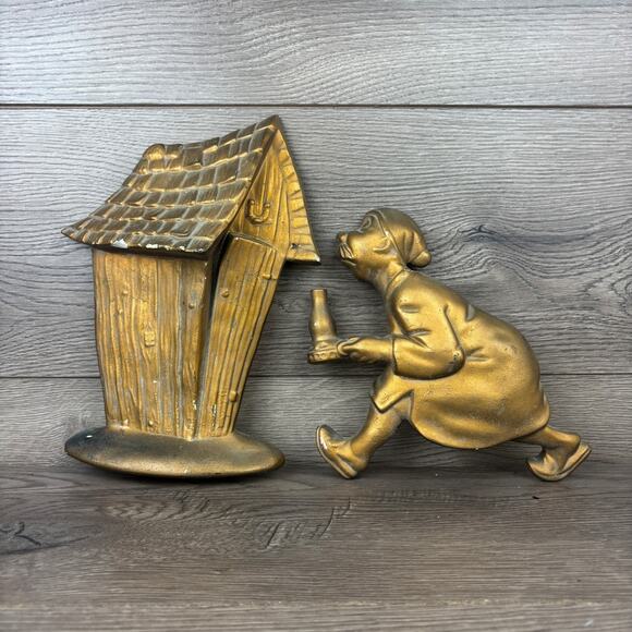 Arnel | Other | Vintage Arnels Chalkware Wall Hanging Outhouse Old Man ...